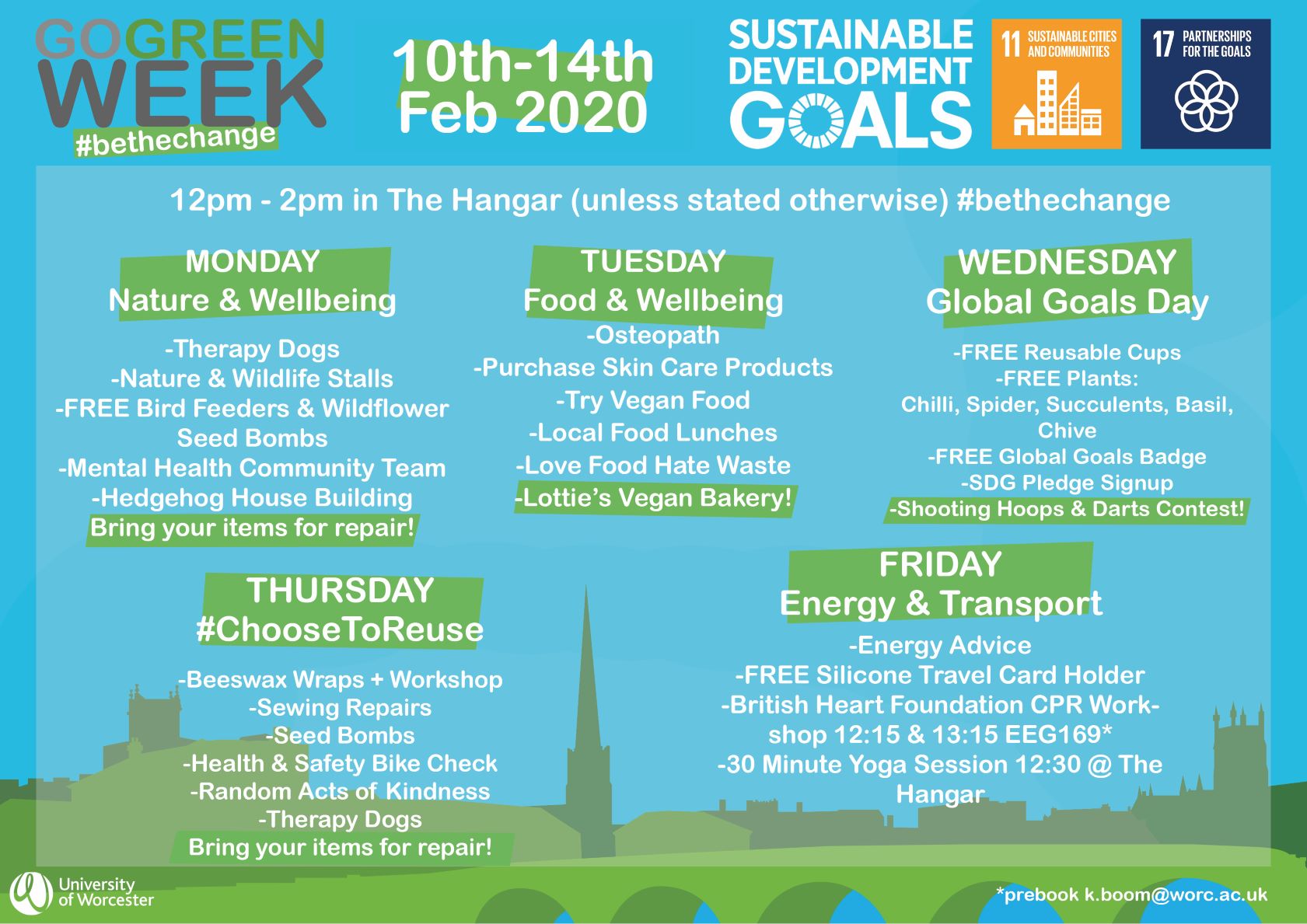 Campus Go Green Week February 2020 - SusThingsOut